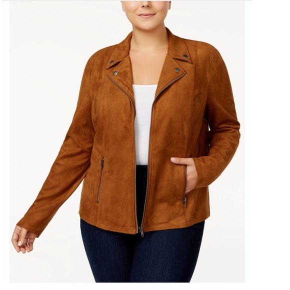 Style & Co. | Jackets & Coats | Style Co Plus Size Faux Suede Jacket ...